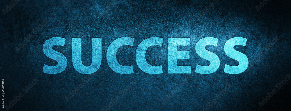 Success special blue banner background Stock Photo | Adobe Stock