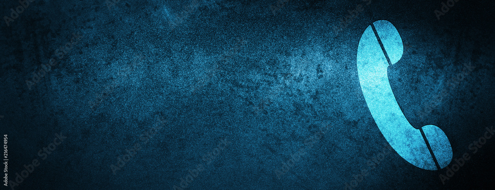 Phone icon special blue banner background Stock Illustration | Adobe Stock
