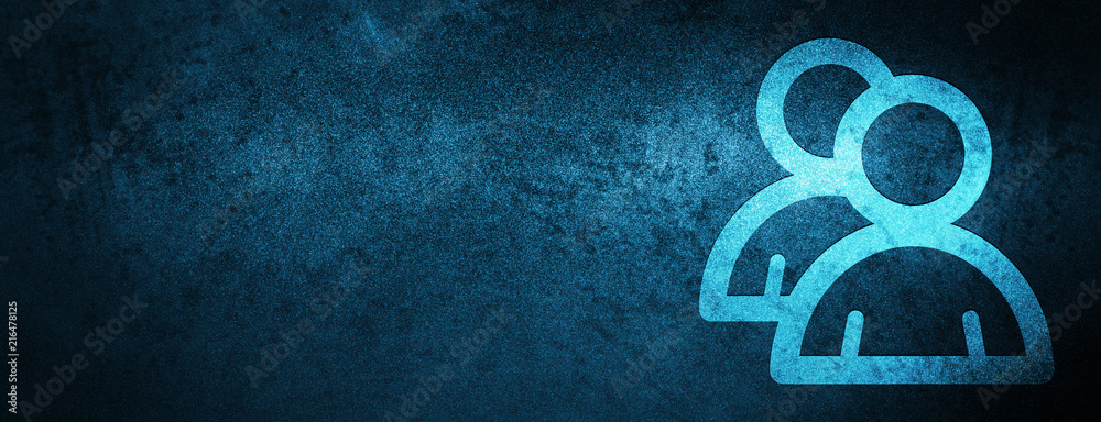 Group icon special blue banner background Stock Illustration | Adobe Stock