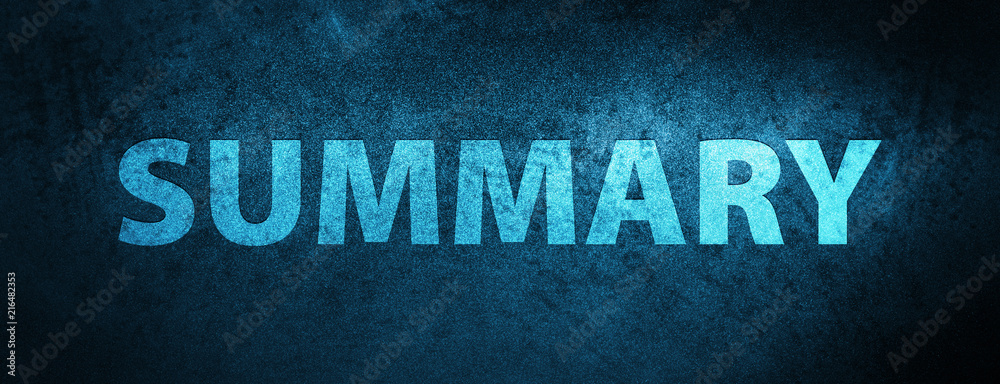 Summary special blue banner background Stock Illustration | Adobe Stock