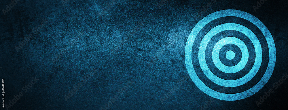 Target icon special blue banner background Stock Illustration | Adobe Stock