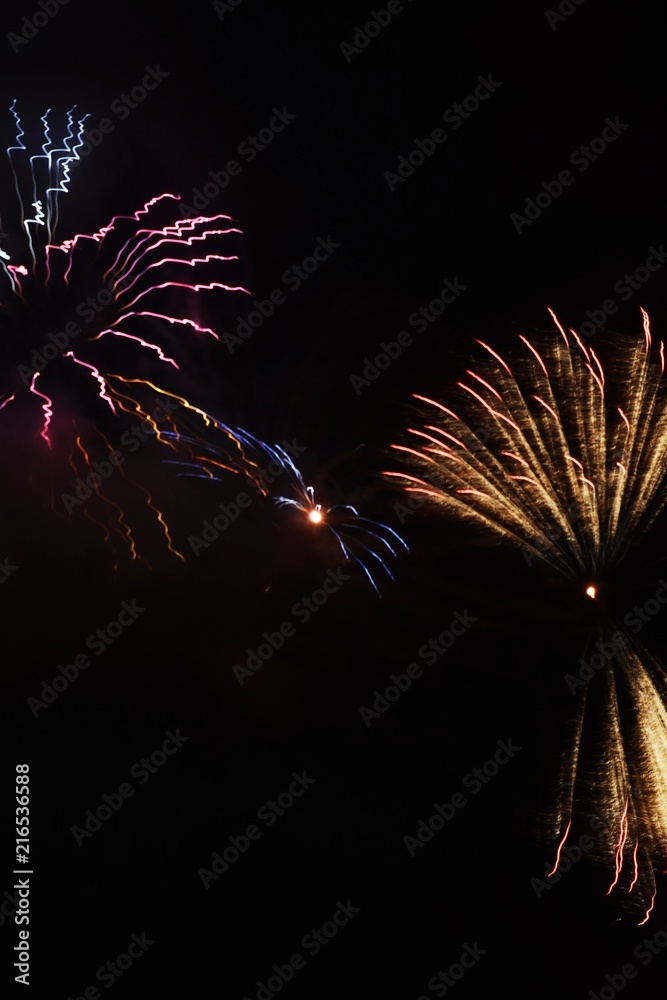 Fireworks display is a typical summer scene in Japan Stock Photo ...