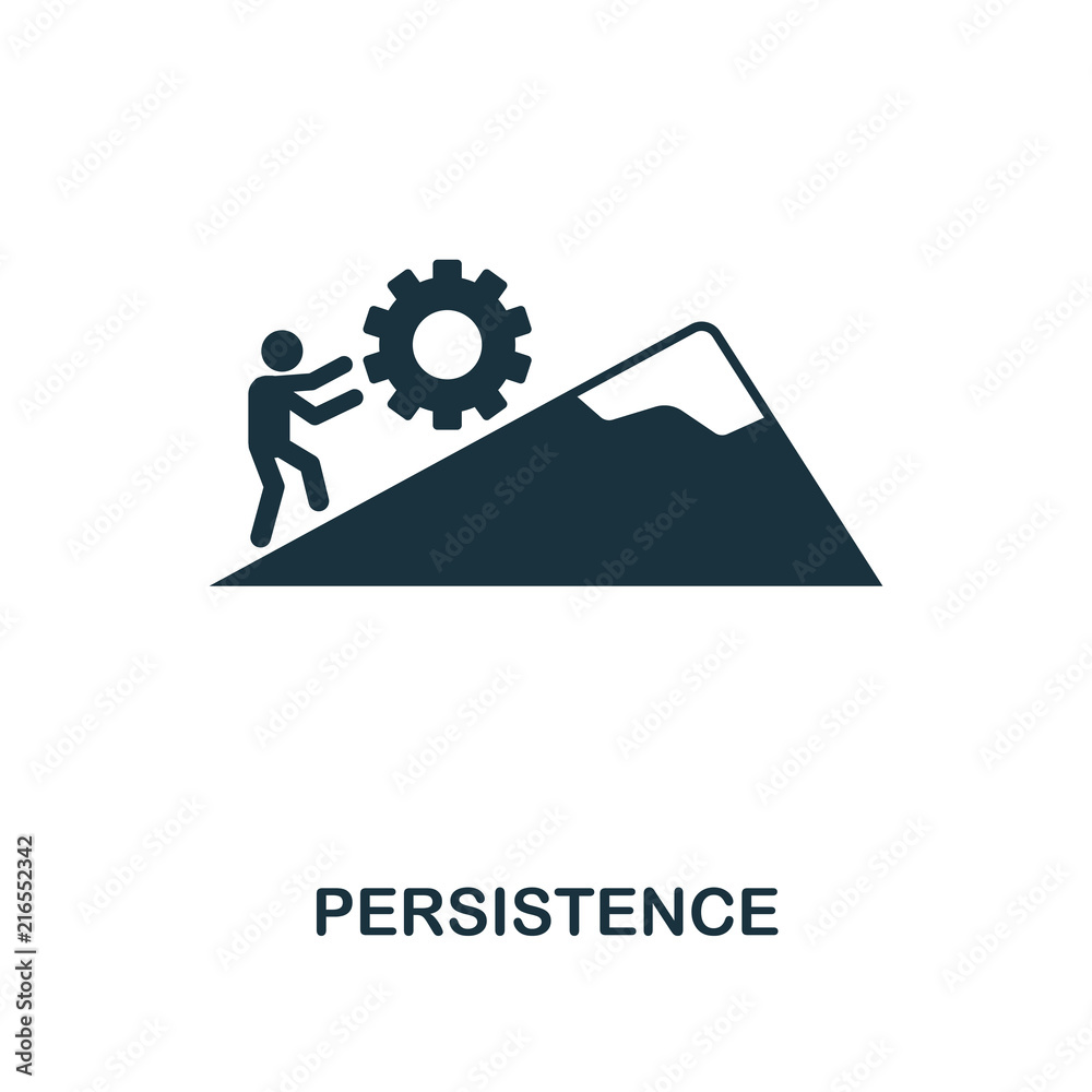 Persistence creative icon. Simple element illustration. Persistence ...