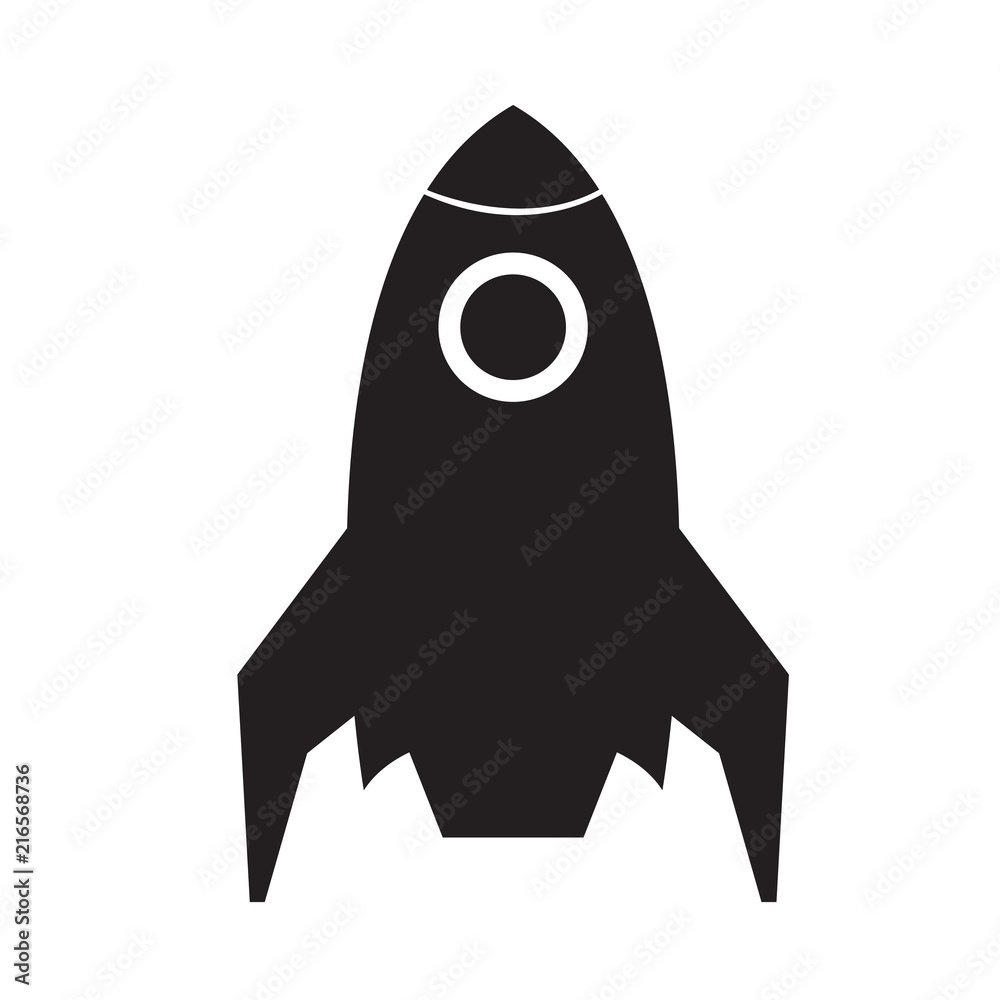 Isolated spaceship logo Stock Vector | Adobe Stock