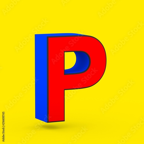 Red P Yellow Background Logo