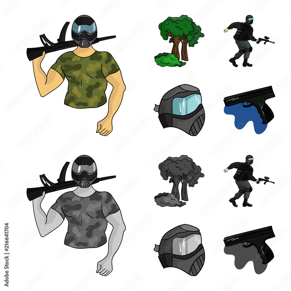 Paintball Mask Cartoon