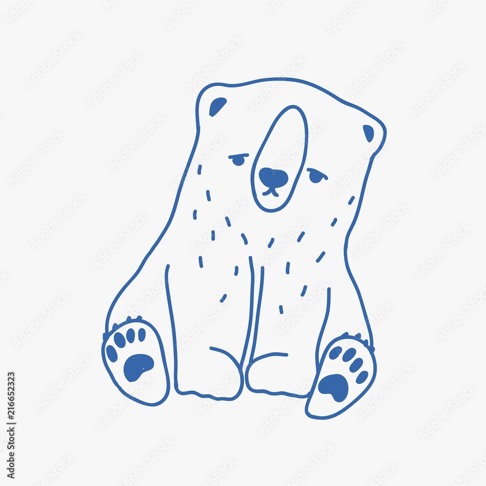 Sad Cute Animal Drawing