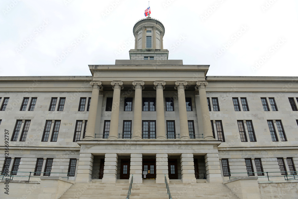 Tennessee State Capitol, Nashville, Tennessee, USA. This building ...