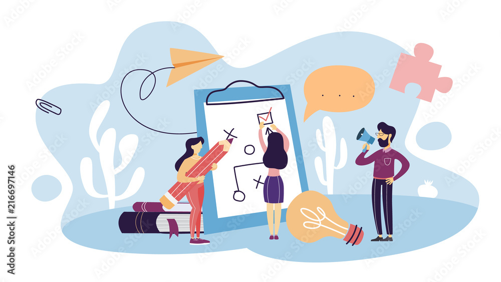 Plan concept illustration Stock Vector | Adobe Stock