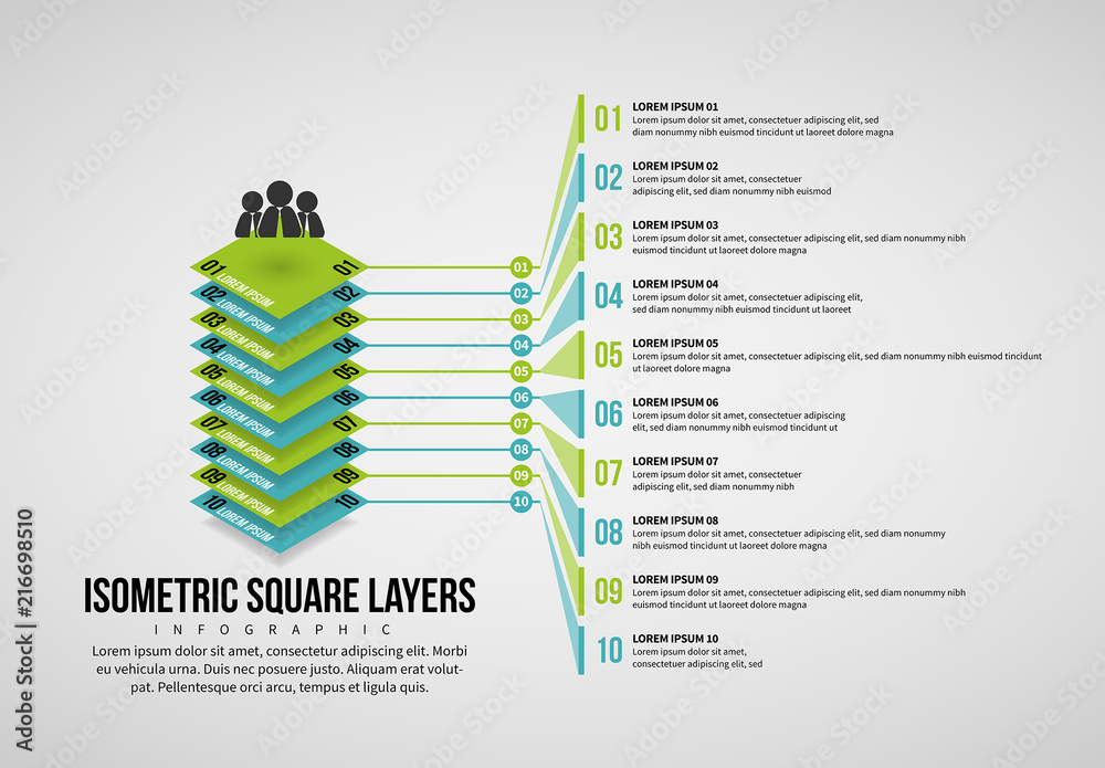Layered Infographic Layout Stock Template | Adobe Stock