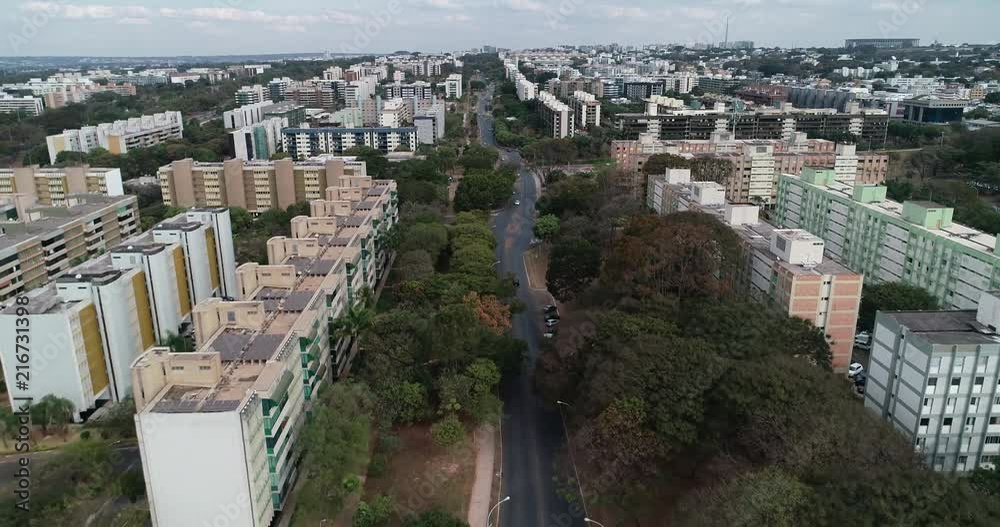 Vista áerea das quadras da Asa Norte, Brasília Stock Video | Adobe Stock