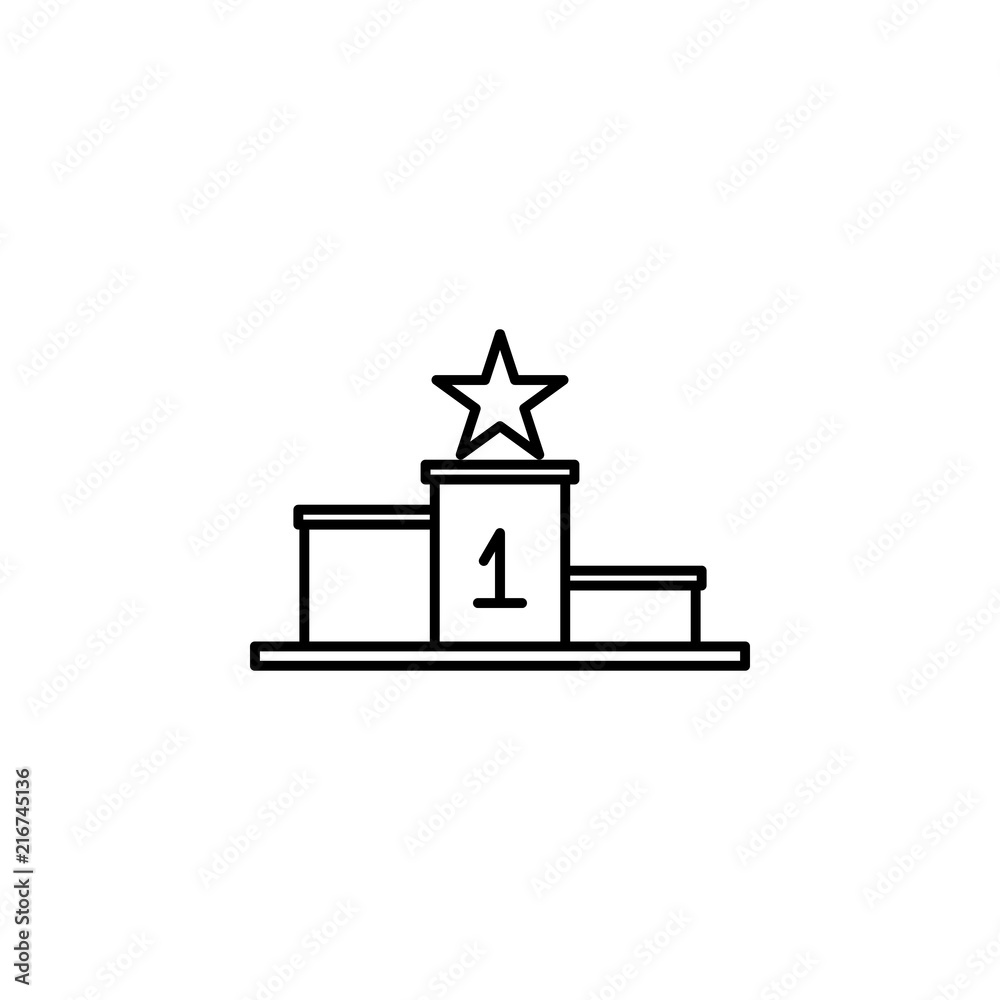 podium icon. Element of motor sport icon for mobile concept and web ...
