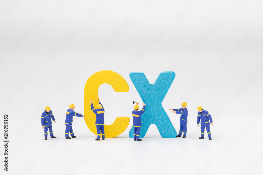 Foto Stock Customer Experience, CX Concept, rating for satisfaction of ...