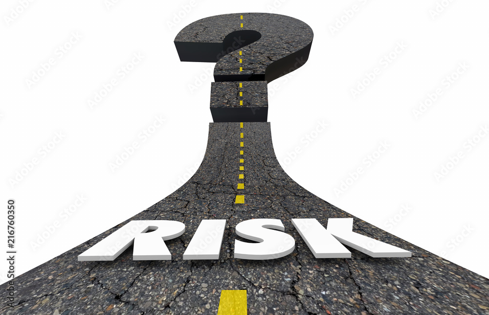 Risk Danger Warning Liability Exposure Question Mark Road 3d ...