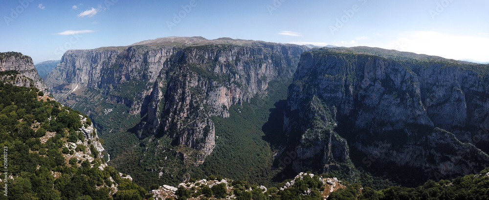 The Vikos Gorge in northern Greece is listed as the deepest gorge in ...