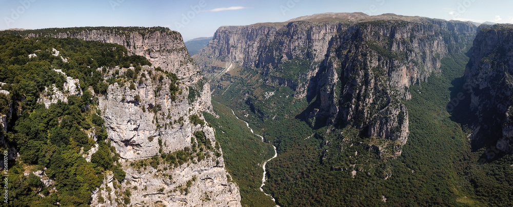The Vikos Gorge in northern Greece is listed as the deepest gorge in ...