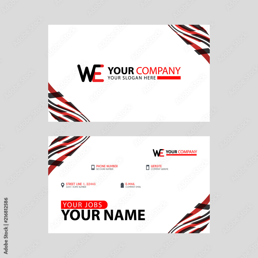 the WE logo letter with box decoration on the edge, and a bonus ...