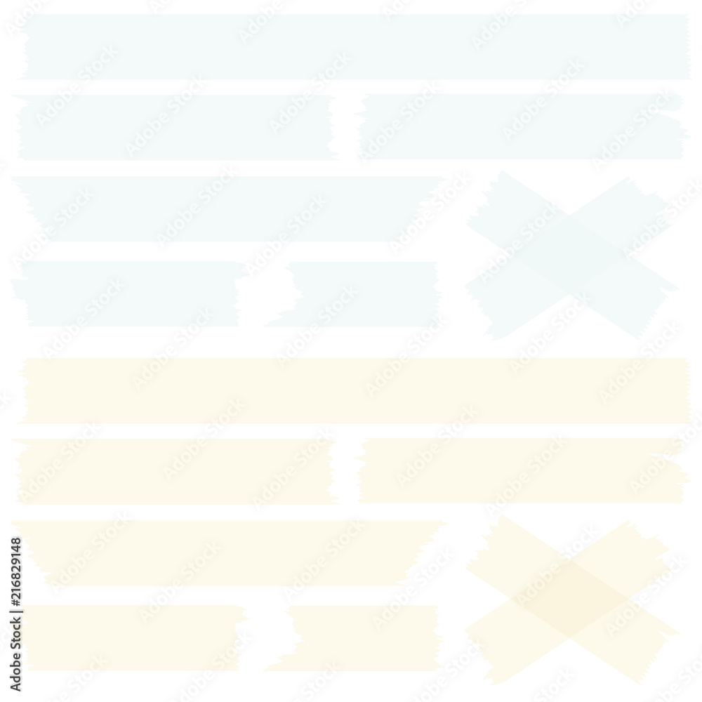 Transparent Tape Set Stock Vector | Adobe Stock