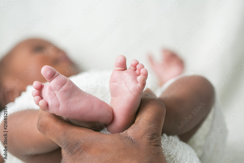 Newborn Baby Feet Foot and Toes Stock Photo | Adobe Stock