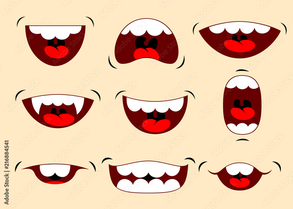 Funny Mouth Cartoon