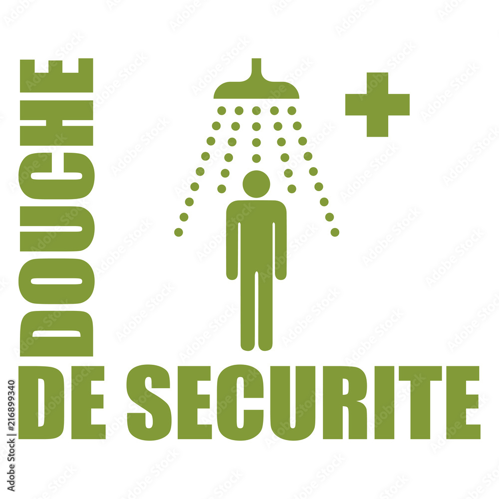 Logo douche de sécurité. Stock Vector | Adobe Stock