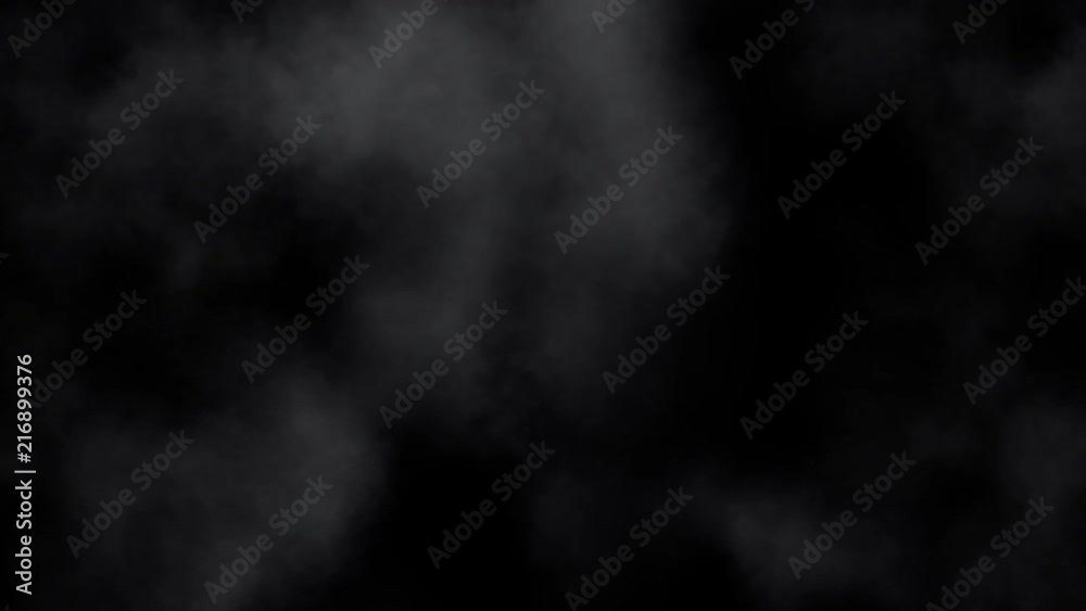 Low density spreading smoke, wiping frame horizontally. Medium distance ...