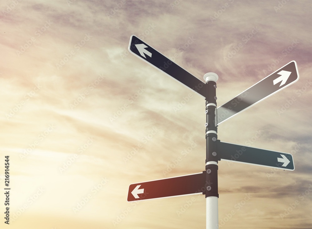 Signpost. Stock Photo | Adobe Stock