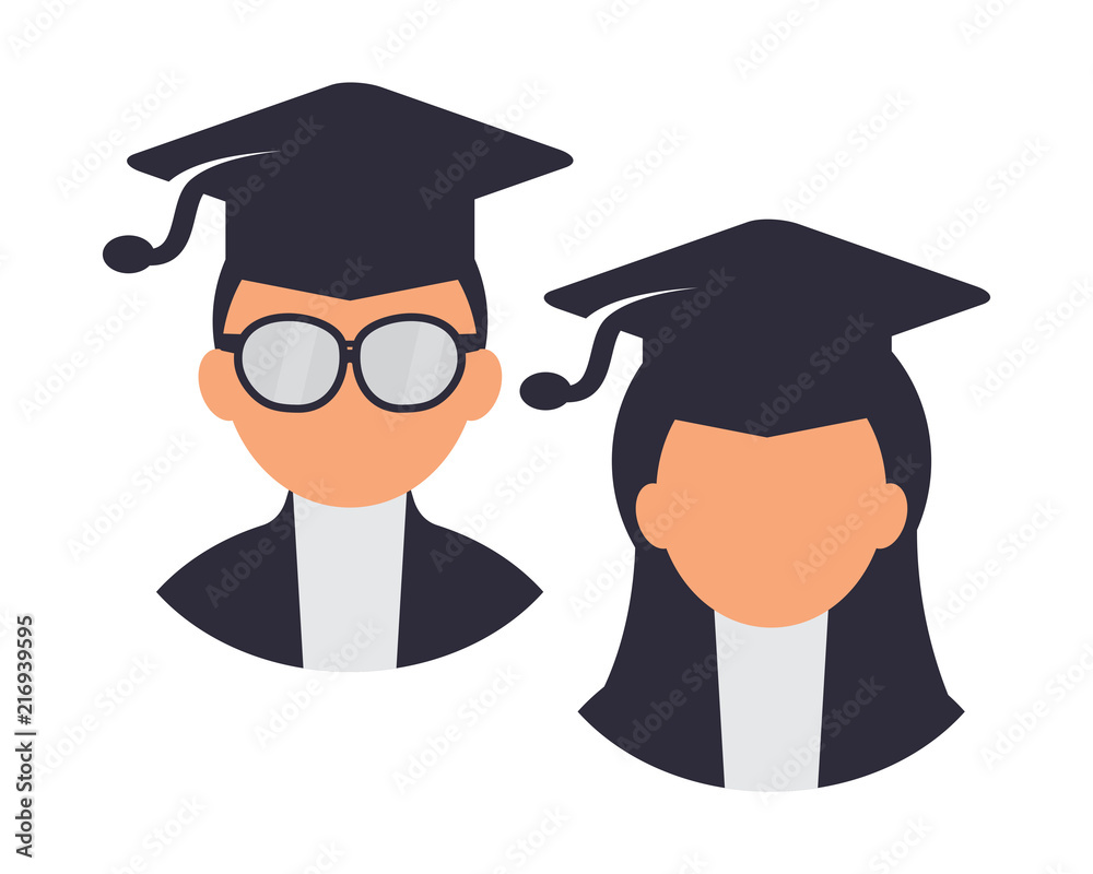 Graduation Student Vector Free Download