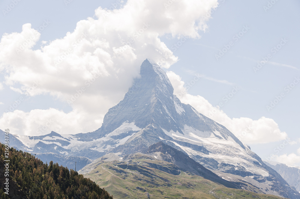 Zermatt, Matterhorn, Alpen, Wallis, Walliser Berge, Furgggletscher ...