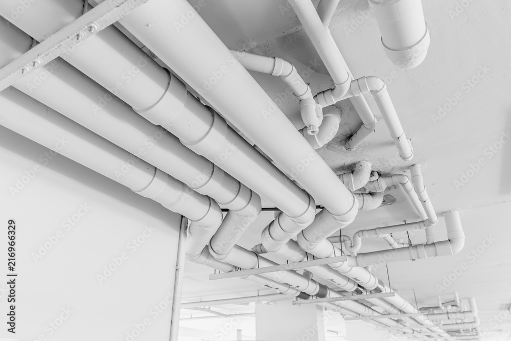 clean line white water pipes watering system pipe engineer design in ...