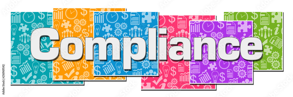 Compliance Business Texture Colorful Blocks Stock Illustration | Adobe ...