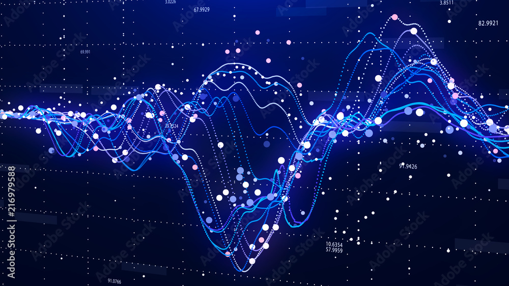 Stock market chart. Big Data. Business Graph. Investment graph ...