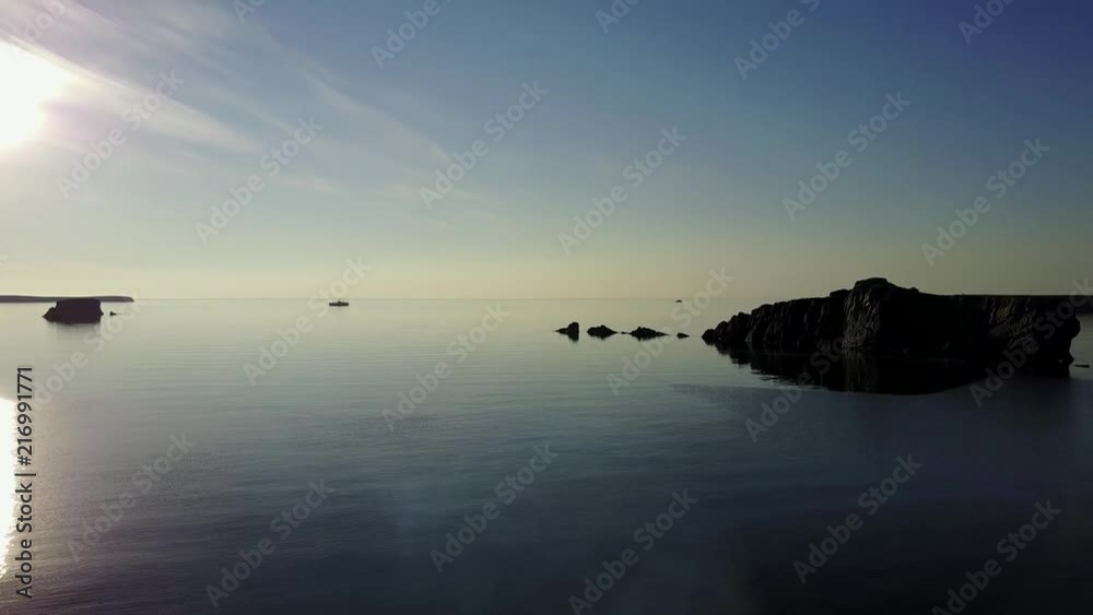 Vidéo Stock Desolate Vaygach Island in desert of Arctic Ocean ...