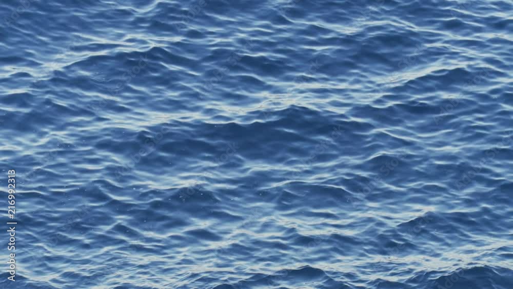 Vidéo Stock Seamlessly looped water surface texture, calm blue sea ...