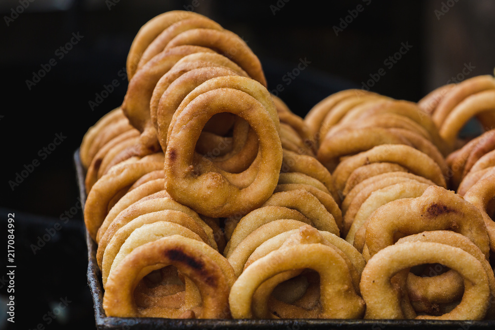 Nepali Sweet Bread Sel Roti,Nepali Sweet Food Stock Photo | Adobe Stock