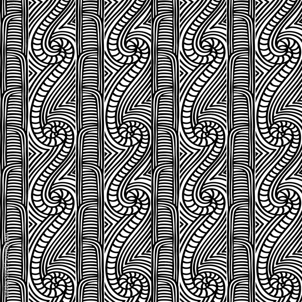 Maori tribal pattern vector seamless. African fabric print. Ethnic ...