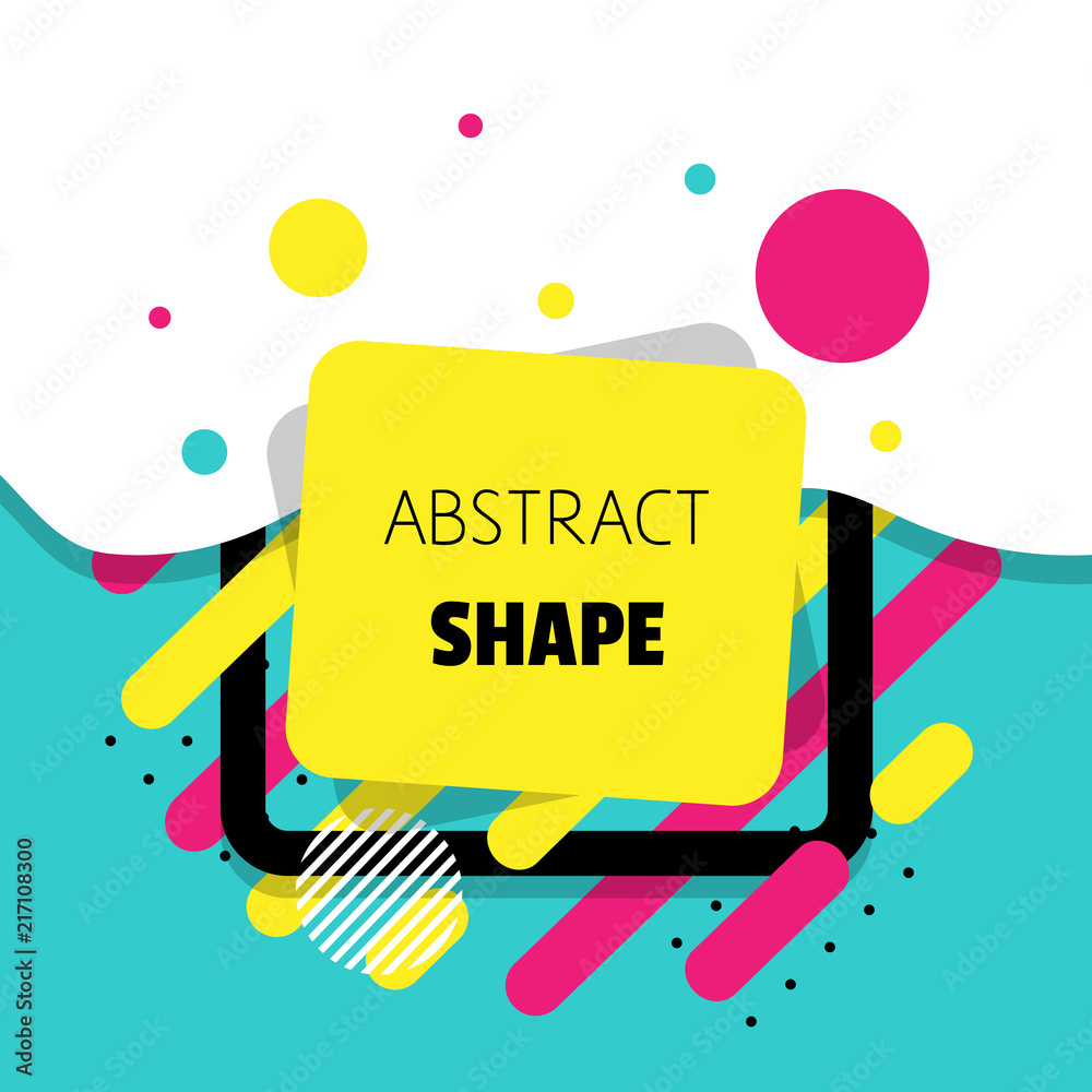 Abstract modern vector shape background Stock Vector | Adobe Stock
