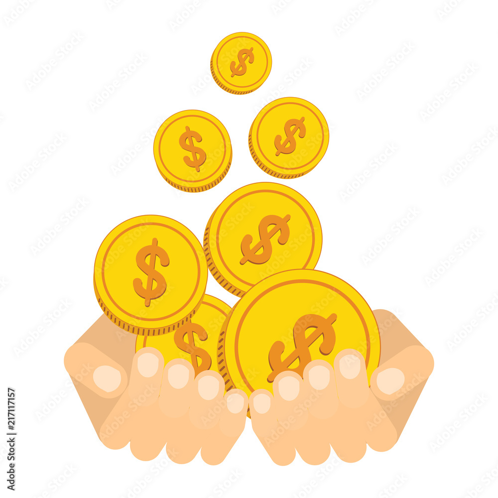 Falling Coins Animation