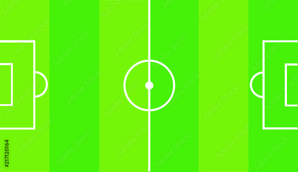 Fußballfeld Vektor Illustration Stock Vector | Adobe Stock