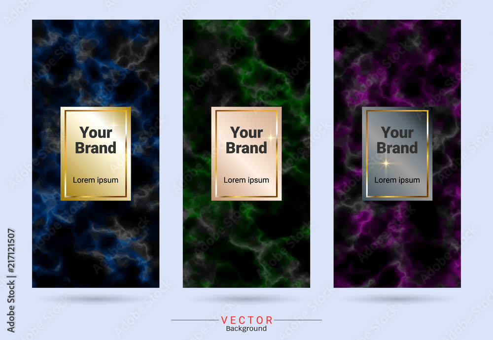 Packaging & label brands design templates, Suitable for luxury or ...