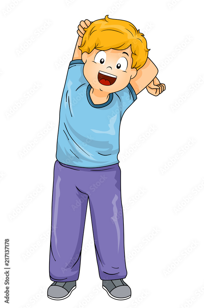 Stretch Boy Clip Art