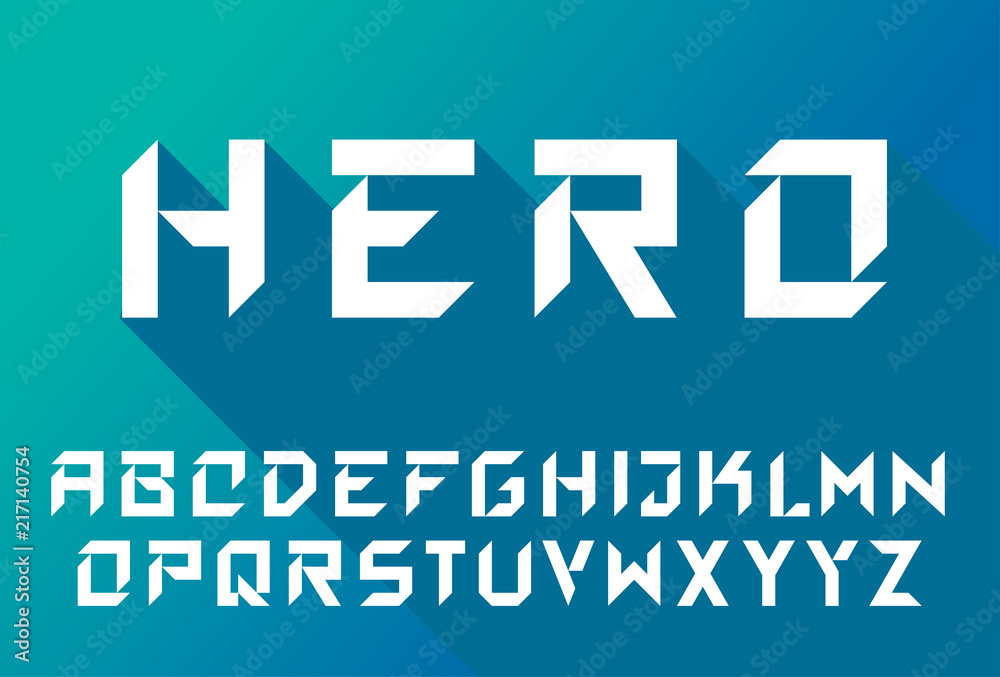 Vector modern bold font. Strong futuristic alphabet lettering. Capital ...