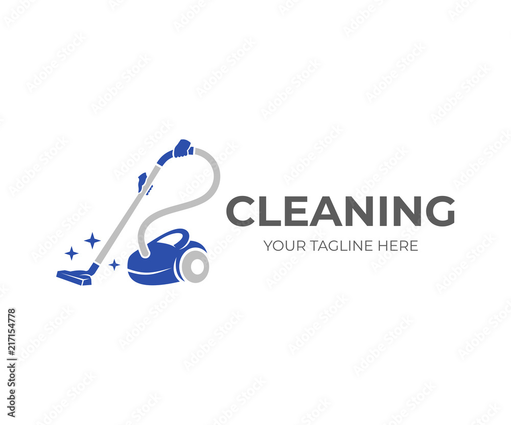 Vektorová grafika „Cleaning, hands holding a vacuum cleaner with ...