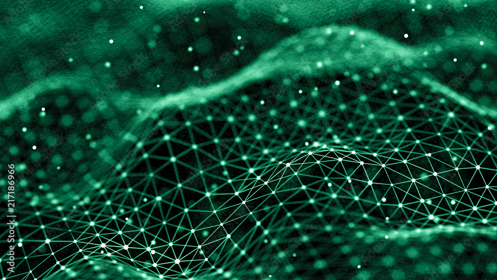 Data technology background. Abstract background. Connecting dots and ...