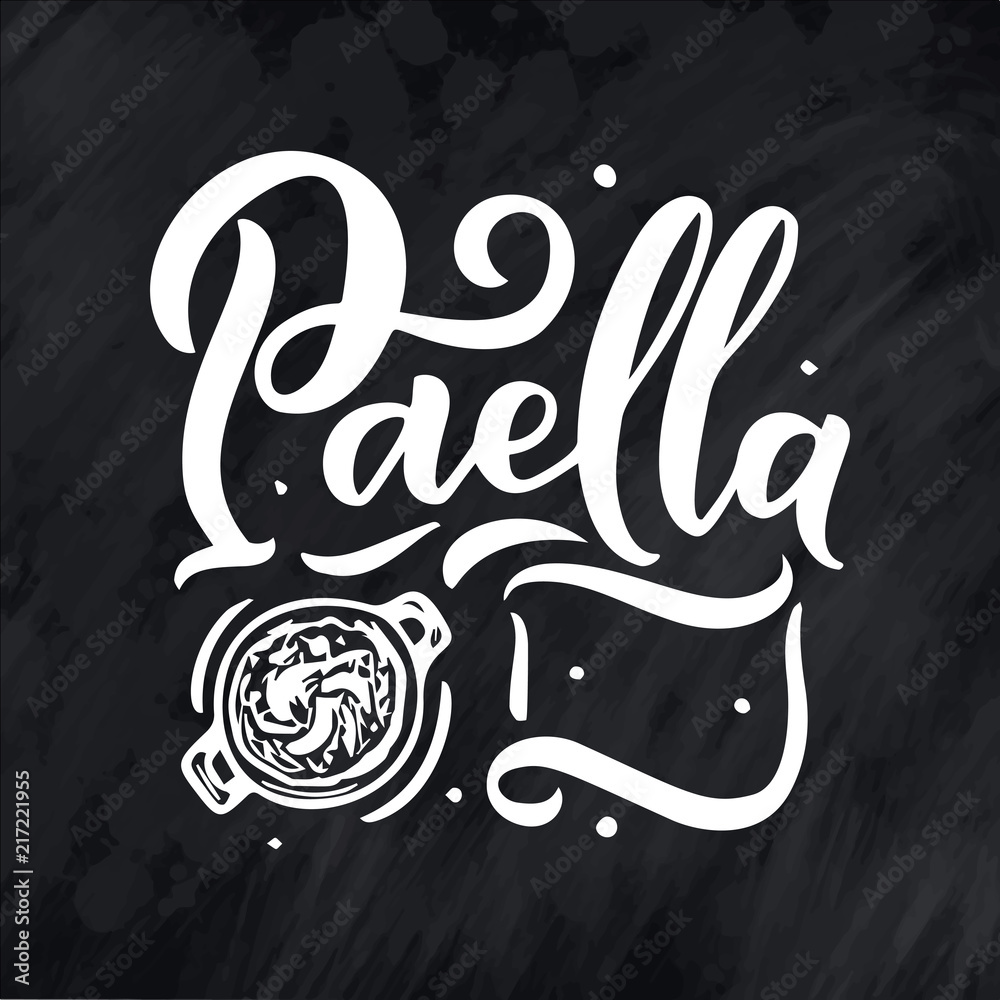 Freehand sketch style drawing of spanish menu with food name, various ...