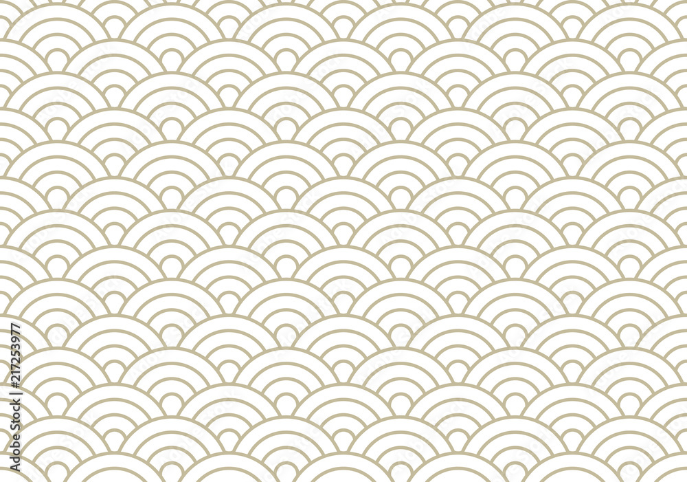 Pattern of wave Seigaiha Stock-Vektorgrafik | Adobe Stock