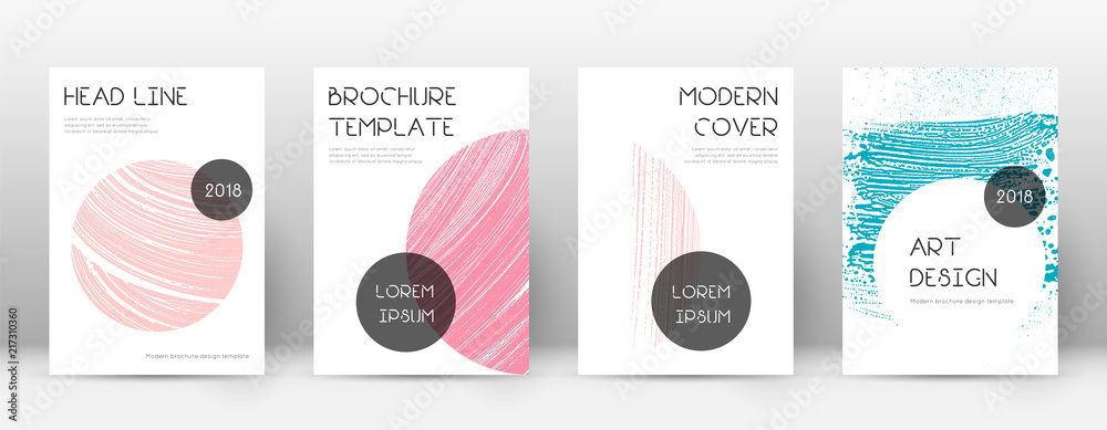 Cover page design template. Trendy brochure layout. Classic trendy ...