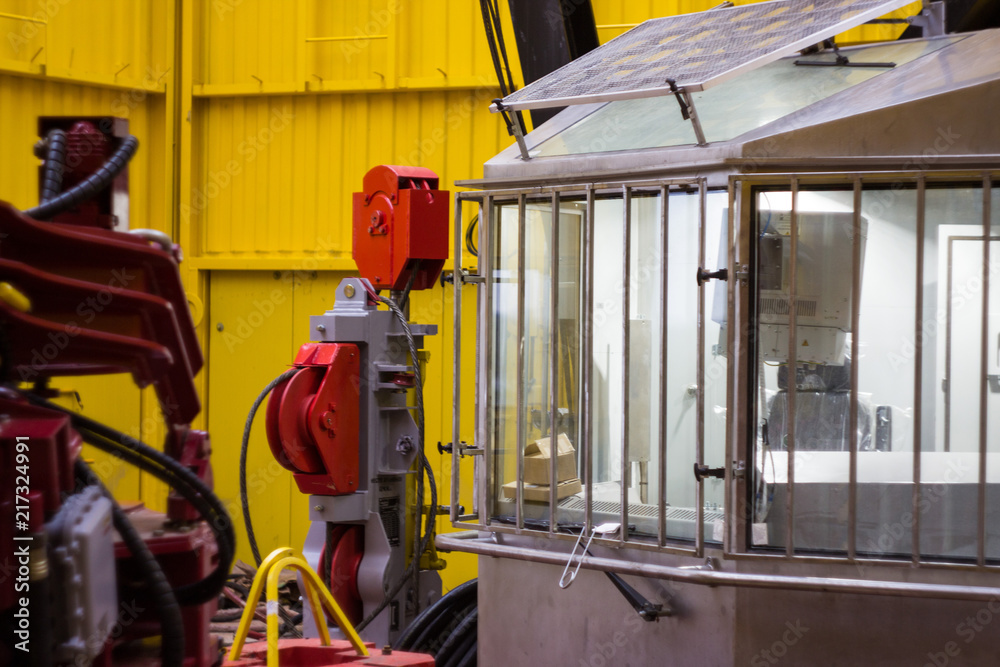 explosion-proof cabin of the drilling rig Stock Photo | Adobe Stock