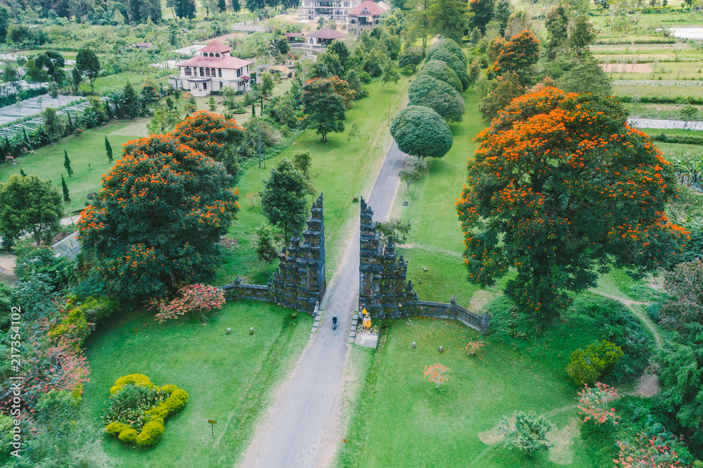 Balinese Split Gate Known as a Candi Bentar in Bali Stock Photo | Adobe ...