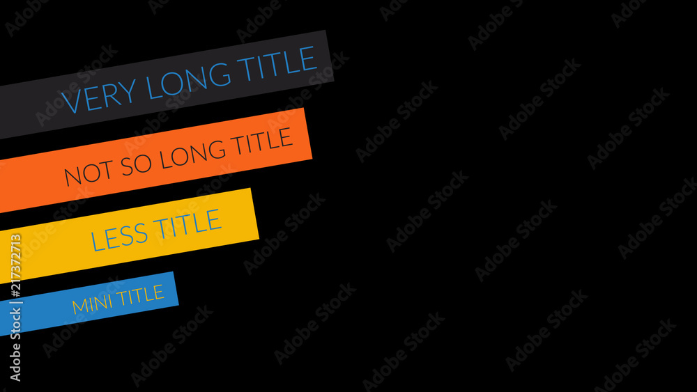 Four Line Titles Stock Template | Adobe Stock